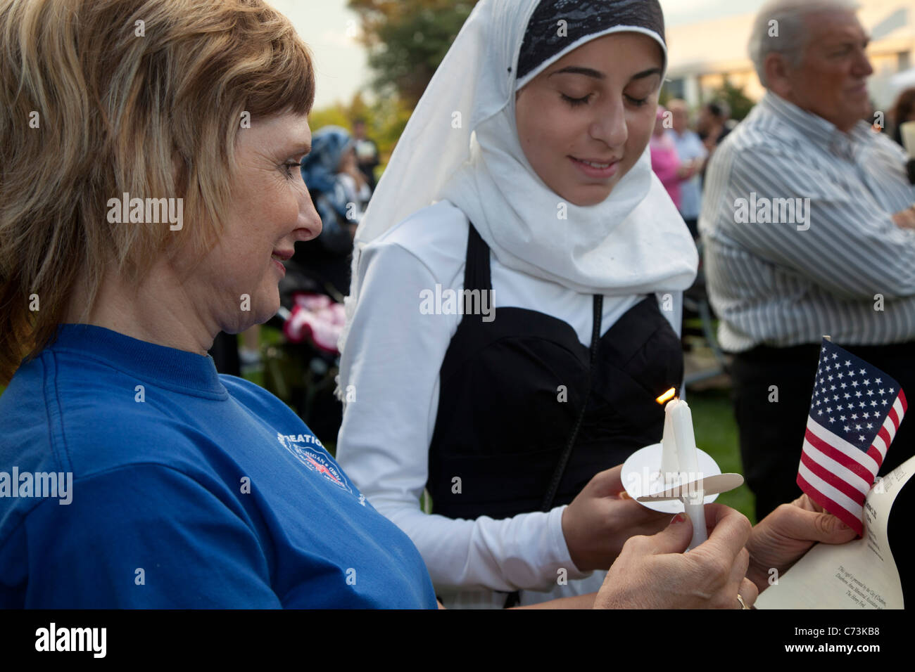 Tenth Anniversary Remembrance of September 11 Attacks Stock Photo - Alamy