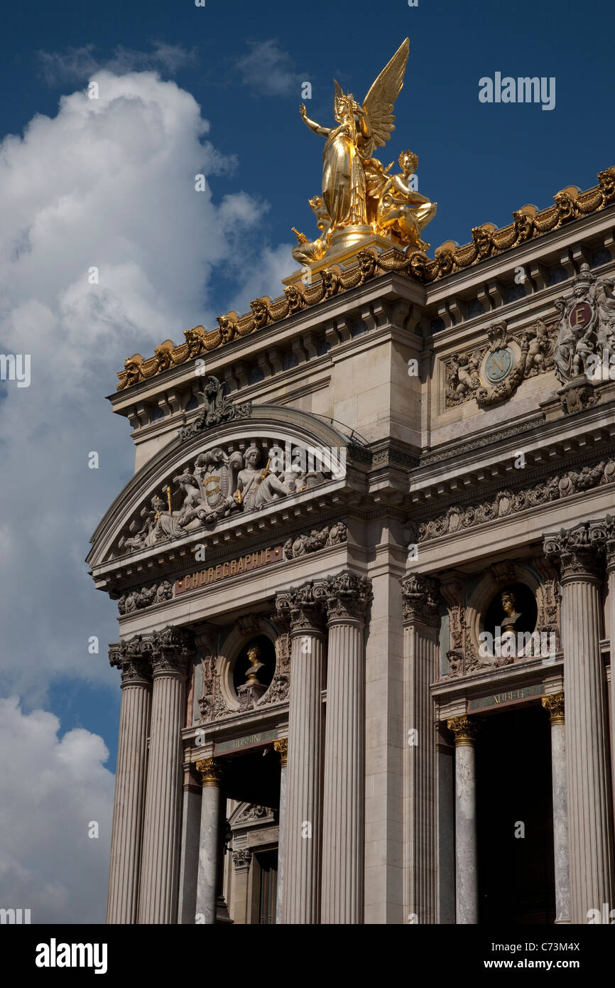 Main Facade of Palais Garnier Opera House, Paris, France Stock Photo ...