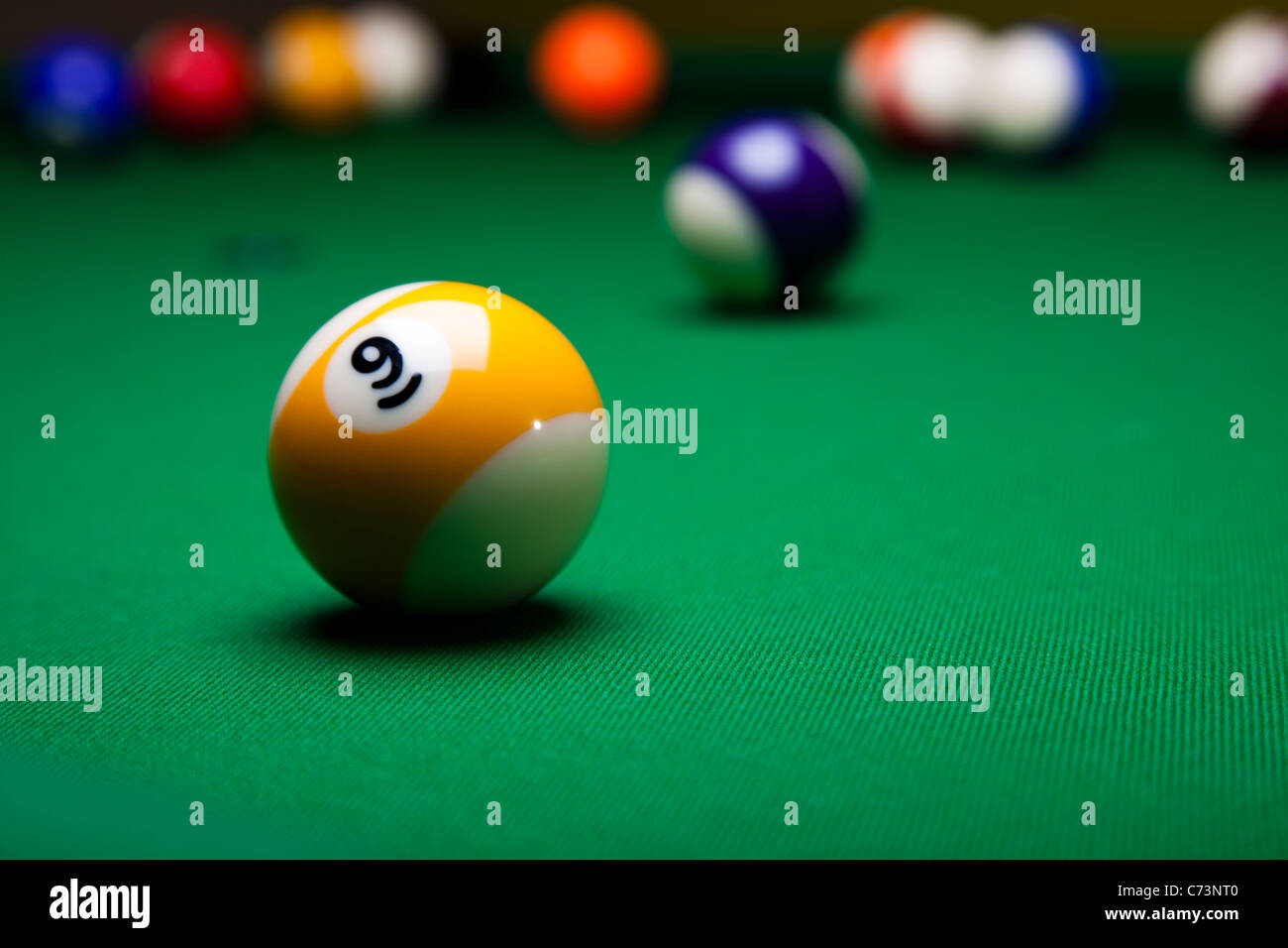 Billiard ball close up Stock Photo - Alamy