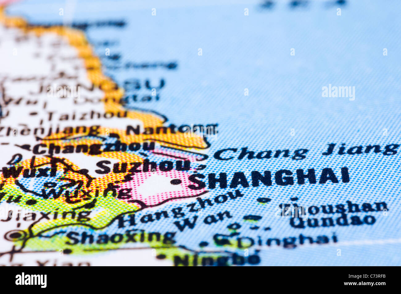 Shanghai map hi-res stock photography and images - Alamy