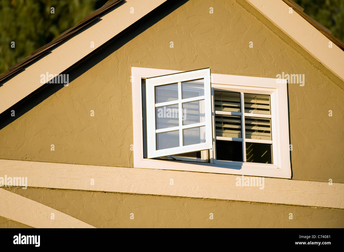 Beautiful window at countryside house Stock Photo - Alamy