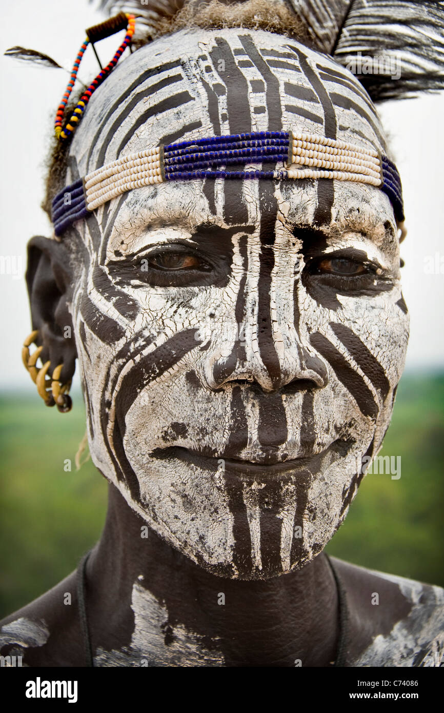 Karo tribe, Qercio, Ethiopia Stock Photo - Alamy