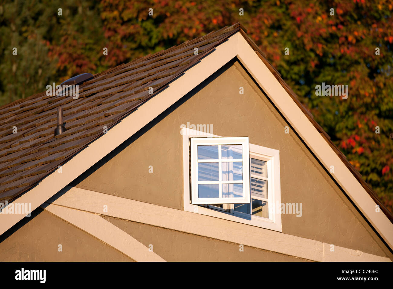 Beautiful window at countryside house Stock Photo - Alamy