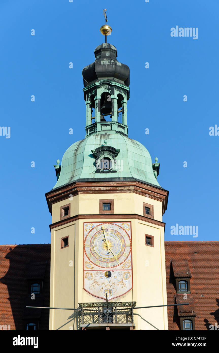 Altes Rathaus town hall, Leipzig, Saxony, Germany, Europe Stock Photo ...
