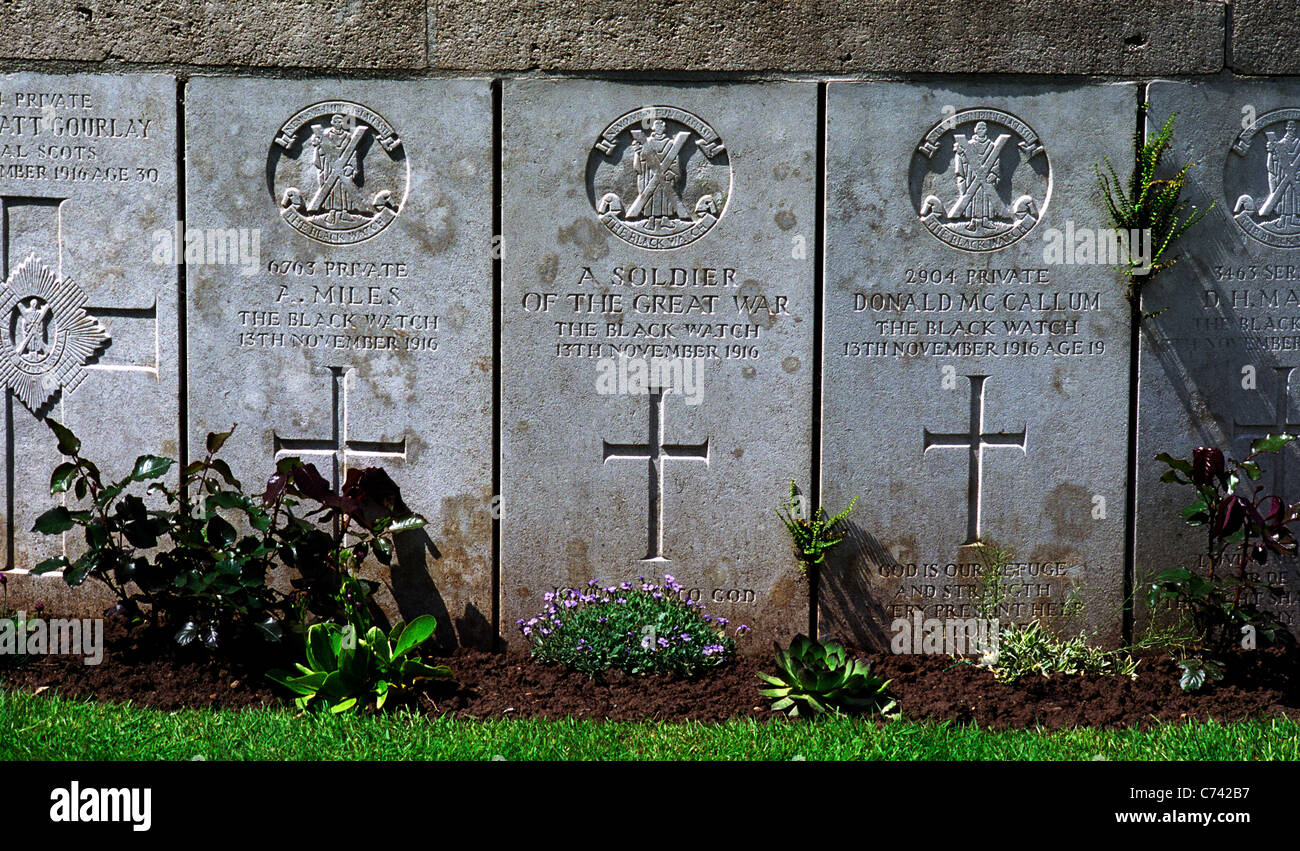 HUNTER'S CEMETERY, BEAUMONT-HAMEL. of Northern France. Maintained by ...