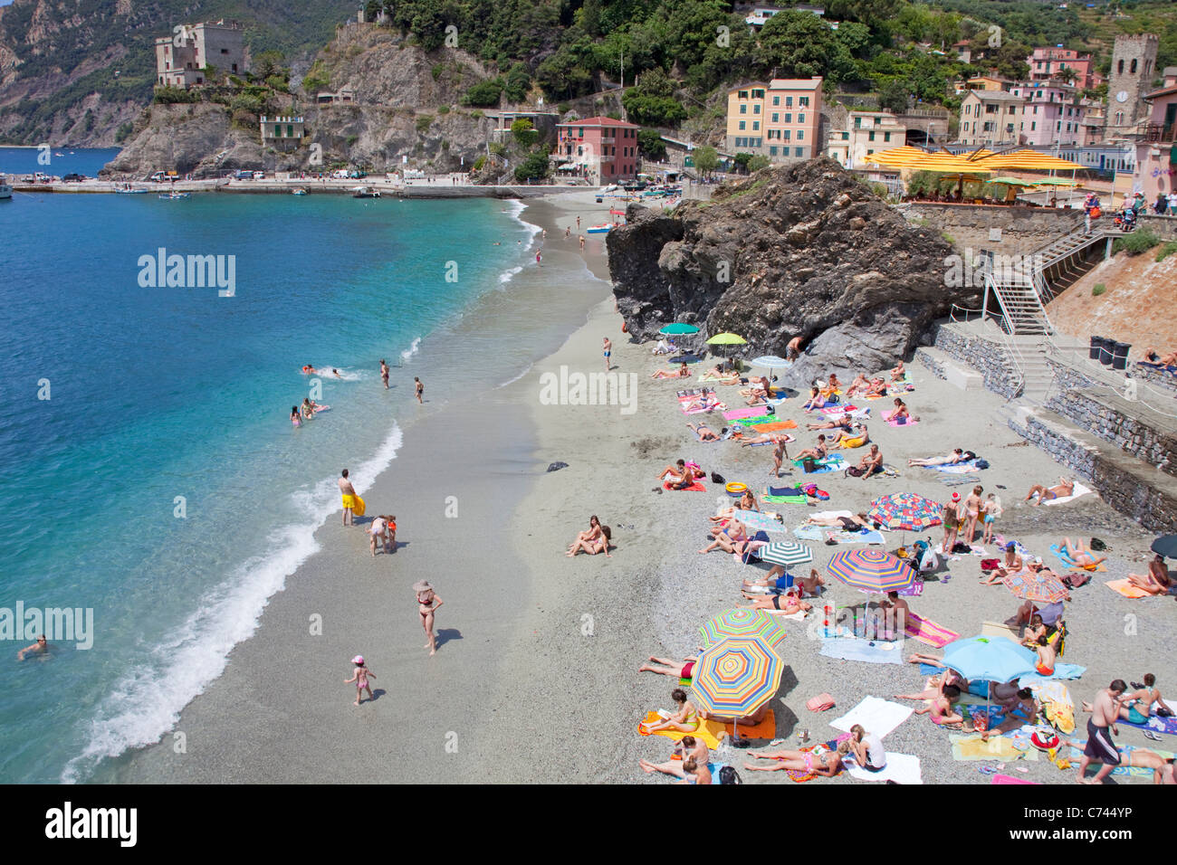 Monterosso al mare beach hi-res stock photography and images - Alamy