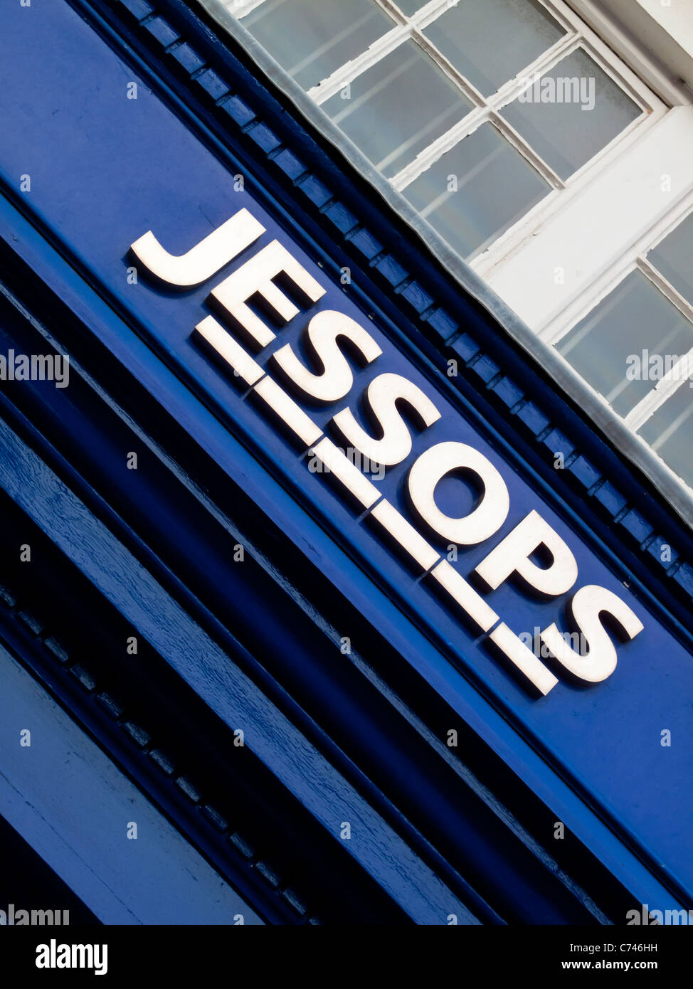 Sign outside a branch of Jessops a British high street photographic ...