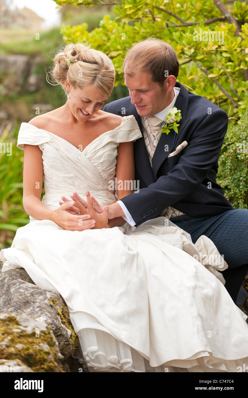 Bride and Groom Stock Photo - Alamy