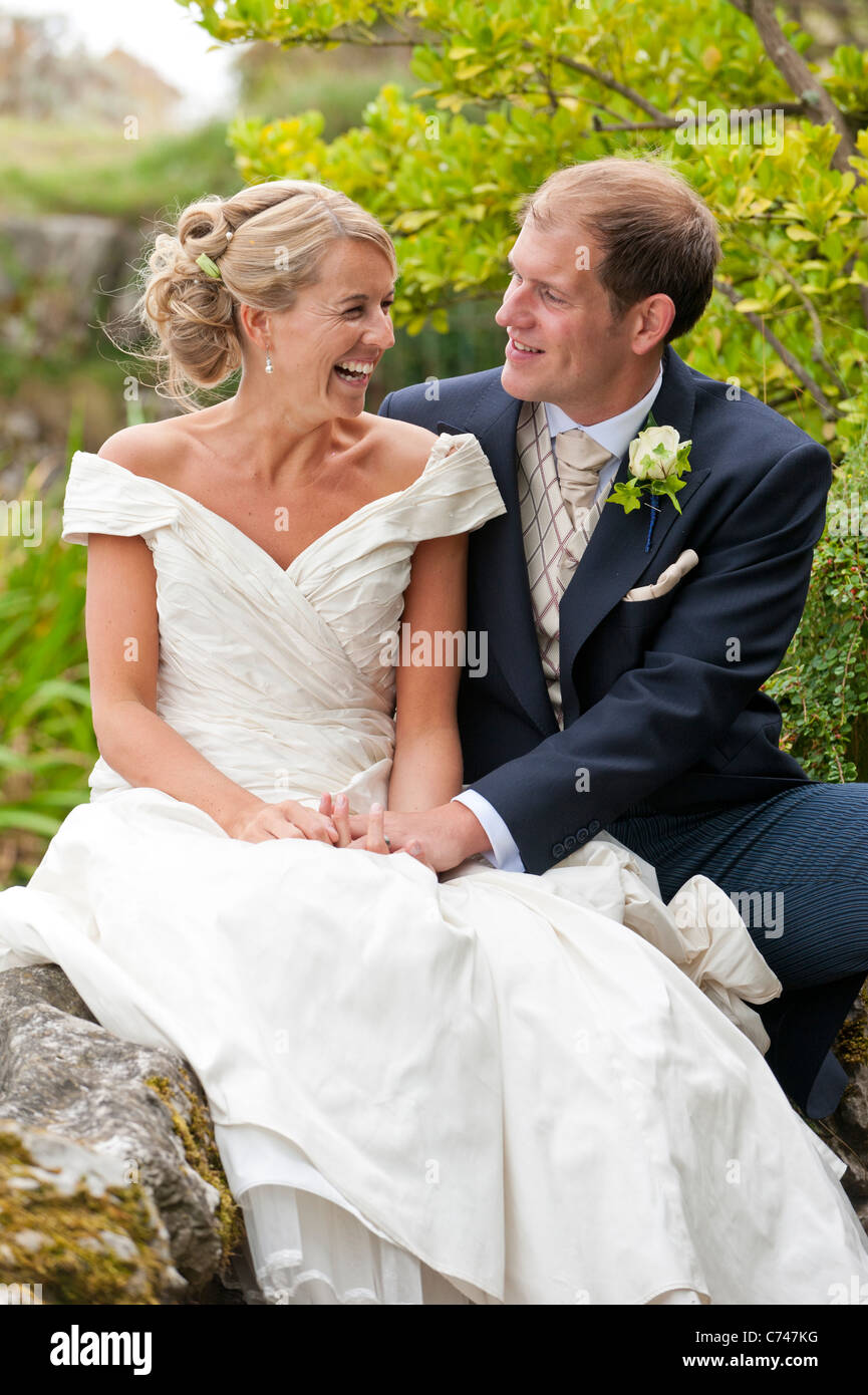 Bride and Groom Stock Photo - Alamy