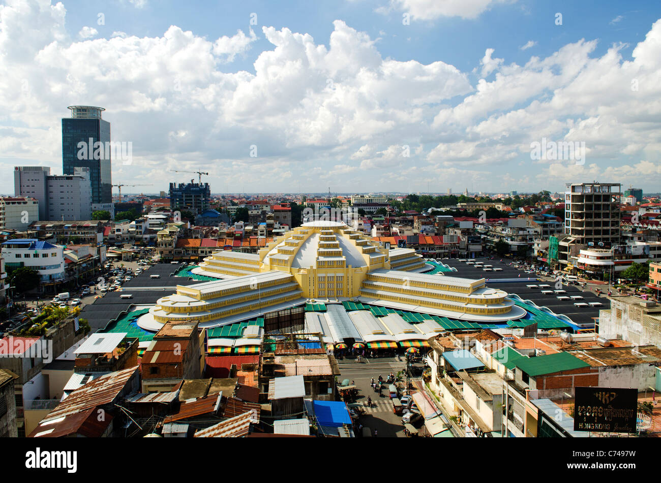 psar thmei central market in phnom penh cambodia Stock Photo - Alamy