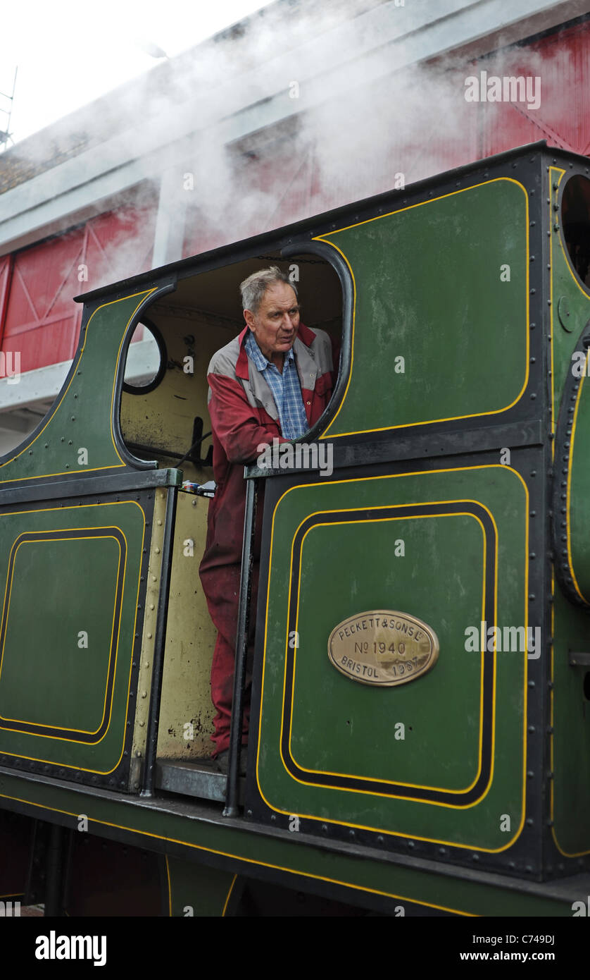 Steam train driver hi-res stock photography and images - Alamy