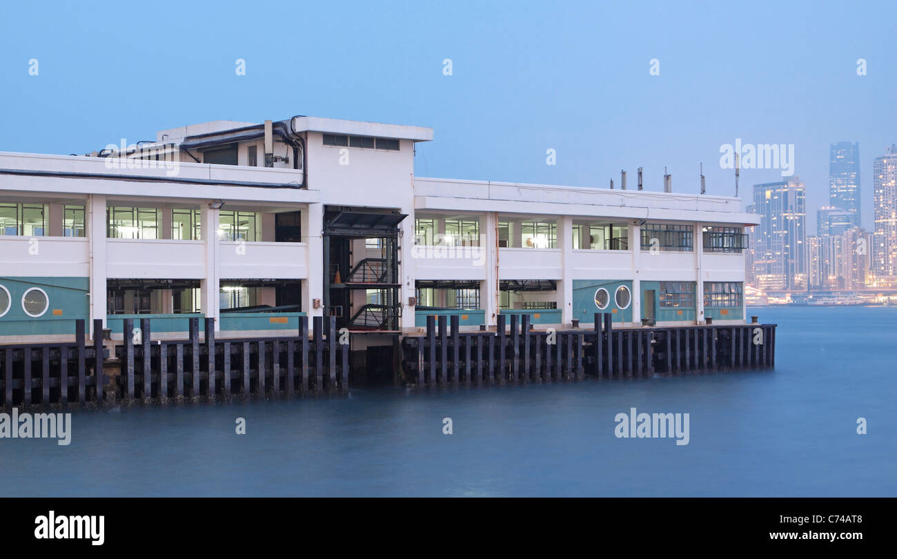 Ferry Pier to remote island of Hong Kong Stock Photo - Alamy