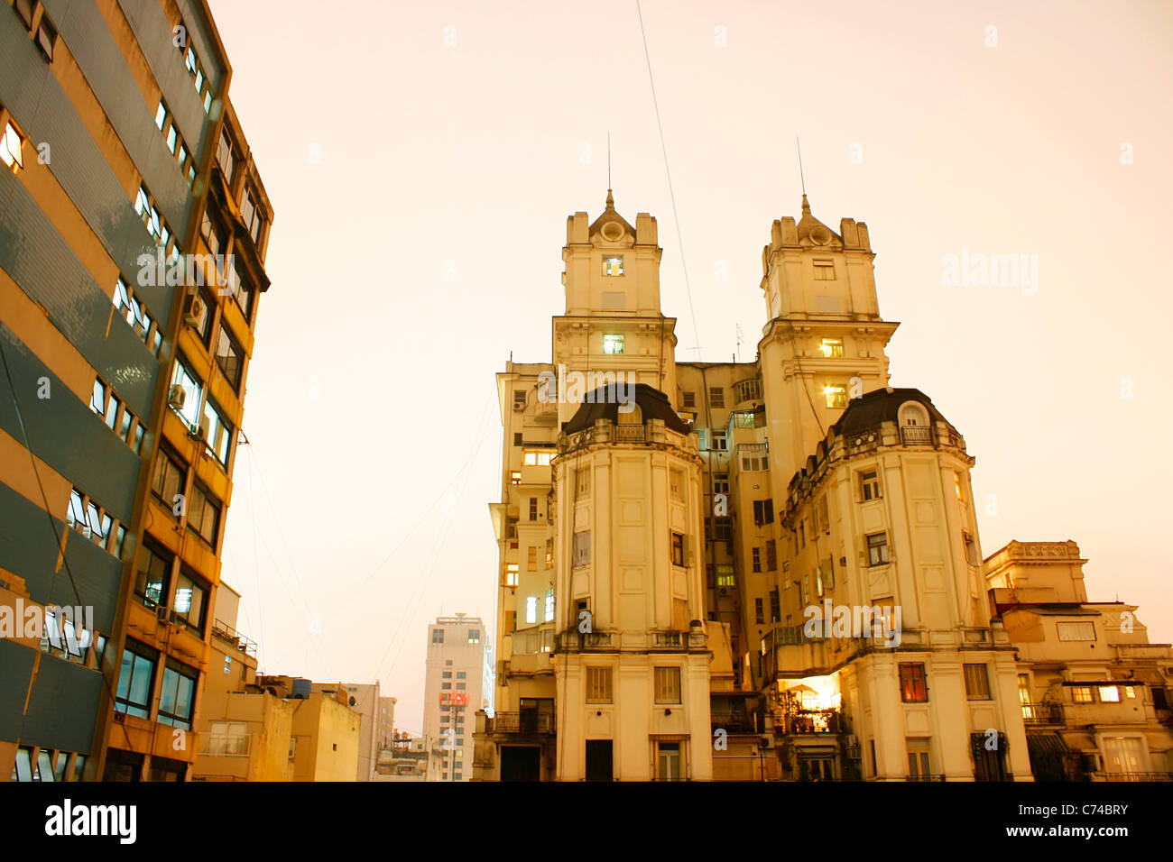 Creepy building in the Microcentro of Buenos Aires, Argentina Stock ...