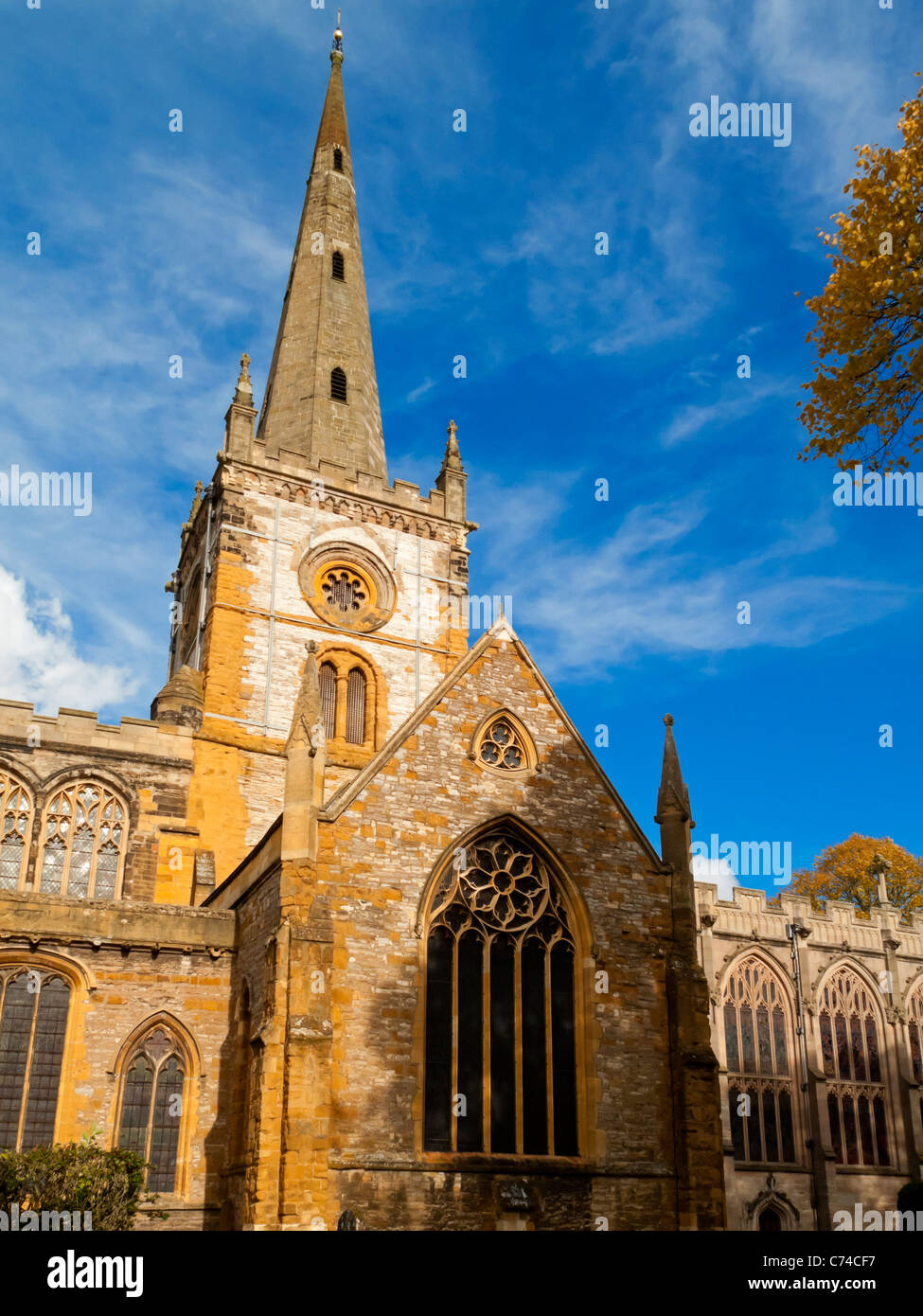 Exterior of Holy Trinity Church in Stratford upon Avon Warwickshire ...