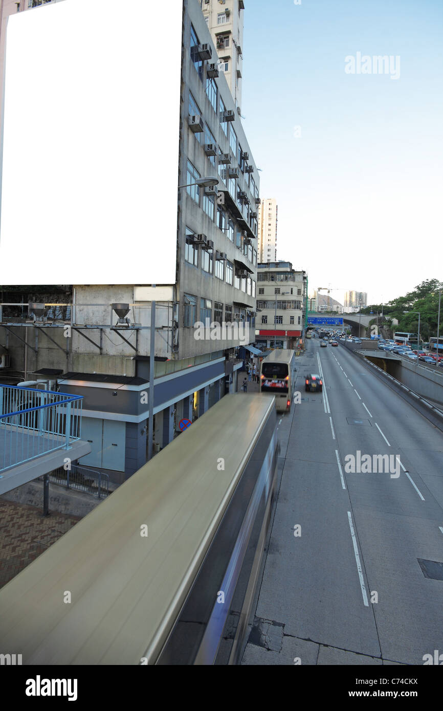 advertising block in traffic city Stock Photo - Alamy