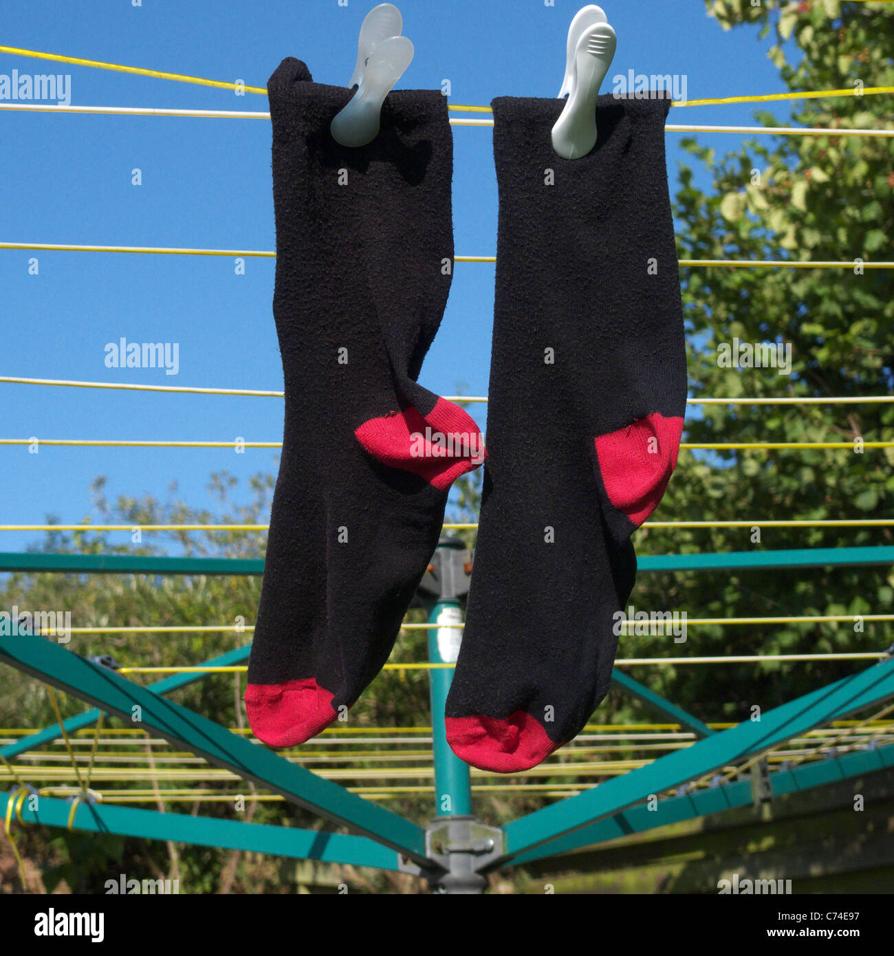 Mens washing on a clothes line hi-res stock photography and images - Alamy