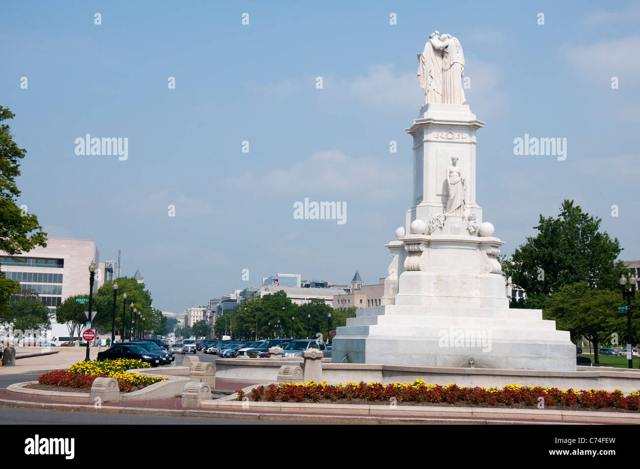 The Peace Monument on Peace Circle in Washington DC, United States of ...
