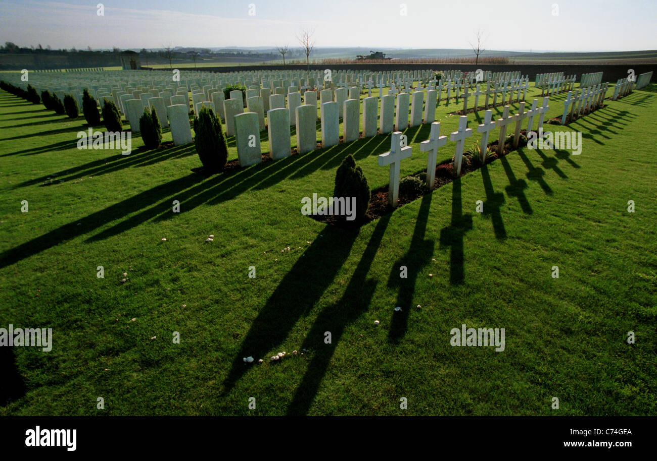 OVILLERS MILITARY CEMETERY Somme Battlefields of Northern France ...