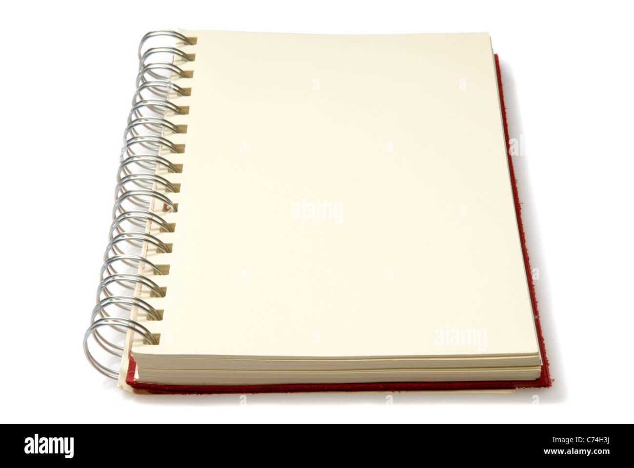 Empty paper spiral notebook hi-res stock photography and images - Alamy