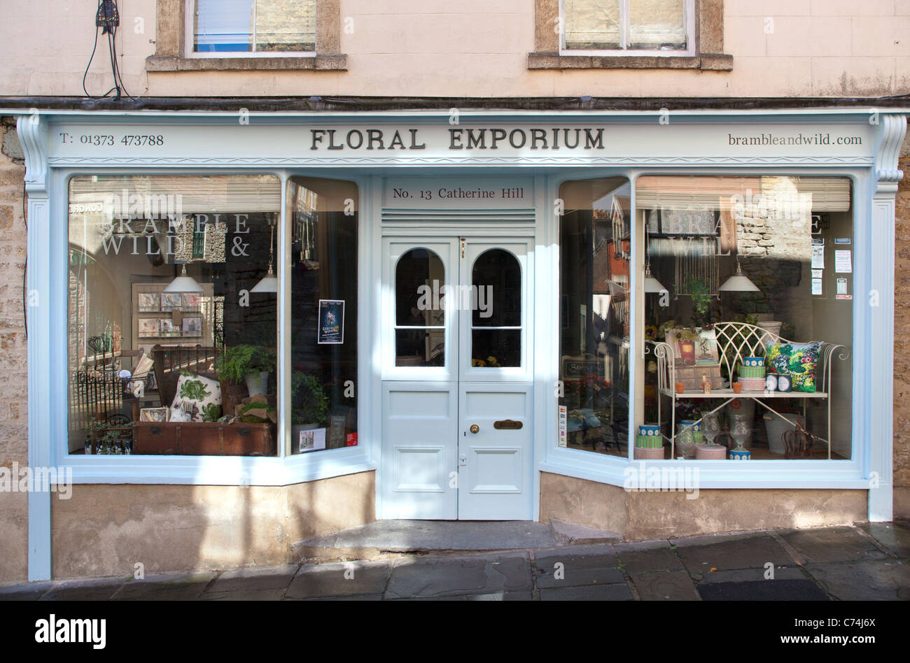 Bramble and Wild Floral Emporium Shop on Catherine Hill Frome Stock ...