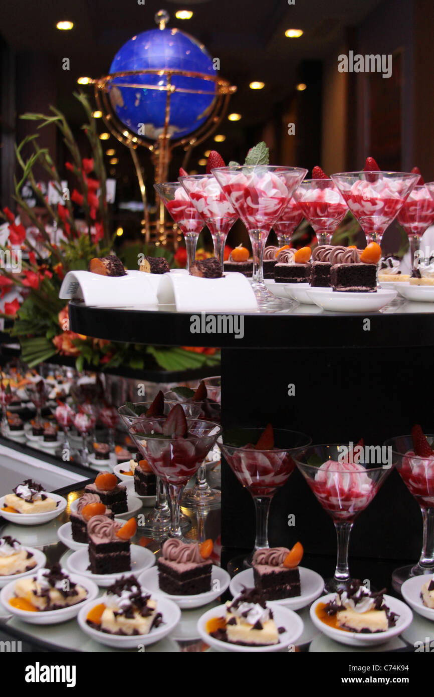 Views of food from a buffet in a five star hotel Stock Photo - Alamy