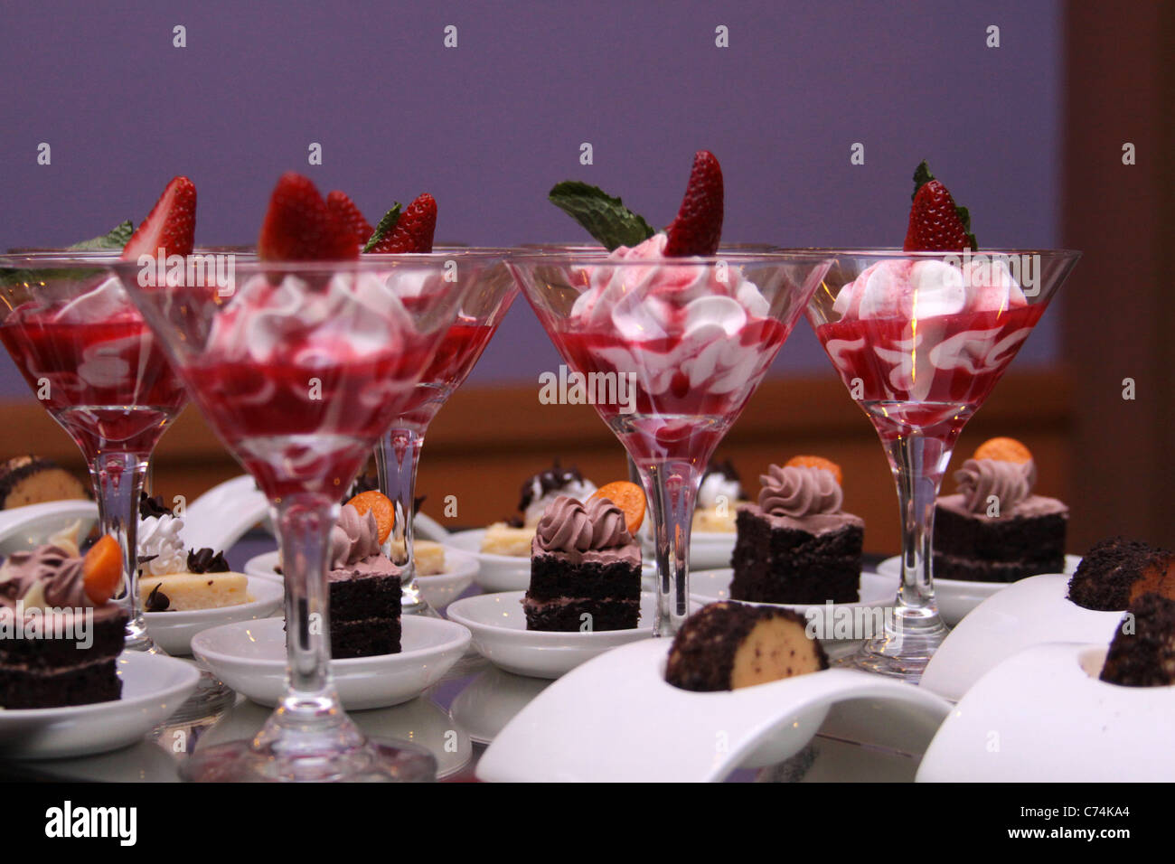 Views of food from a buffet in a five star hotel Stock Photo - Alamy