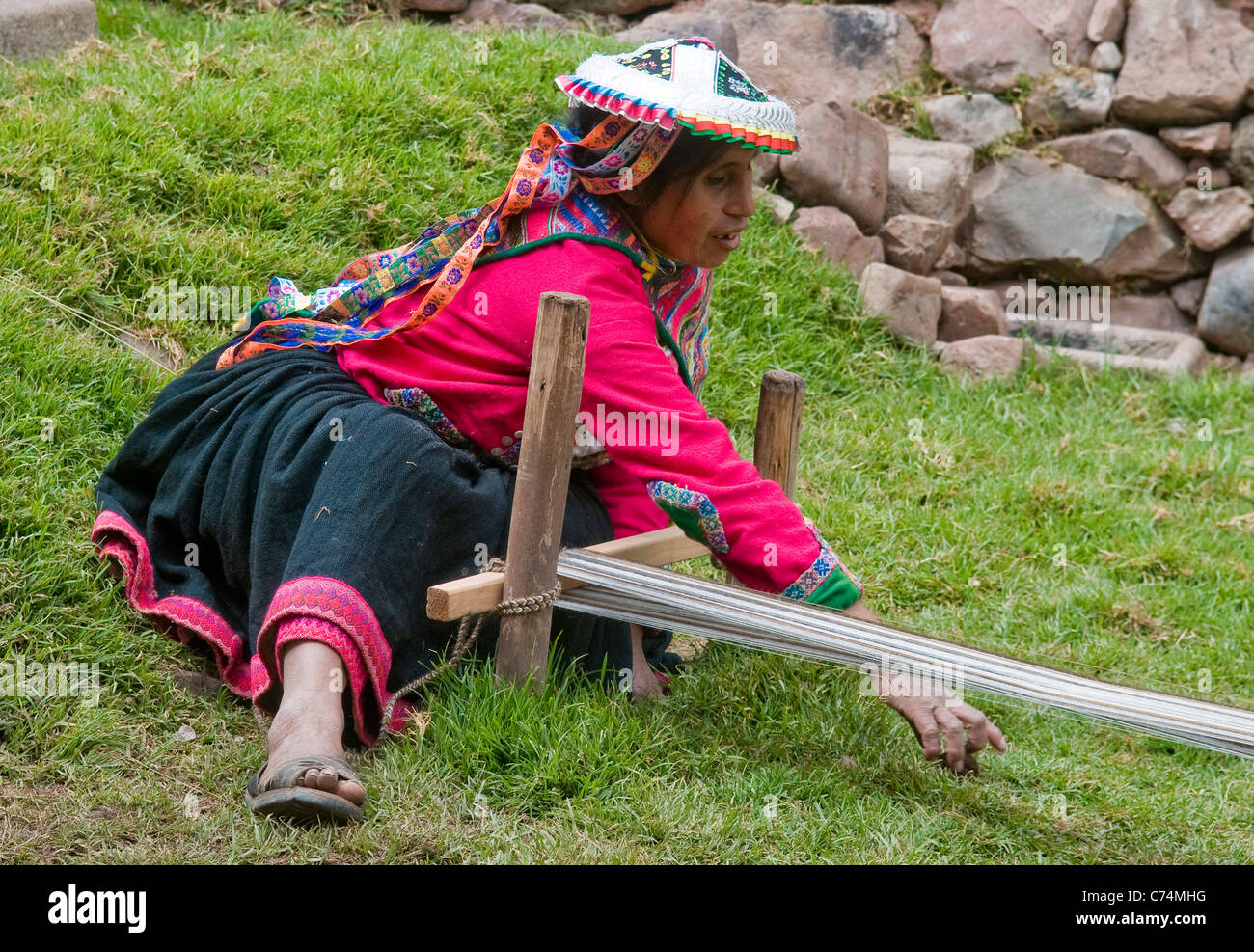 Inca weaving tradition hi-res stock photography and images - Alamy