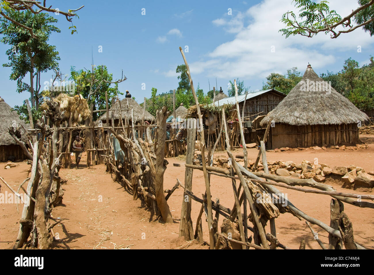 Daily life in the village, Konso land, Konso, Ethiopia Stock Photo - Alamy