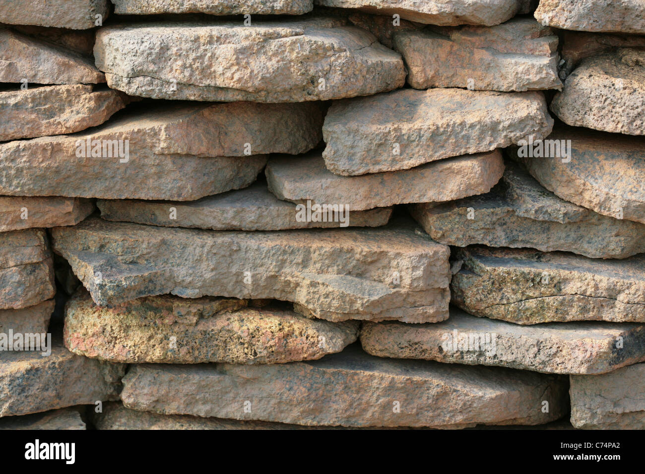 Rock blocks in a wall for background use in several designs Stock Photo ...