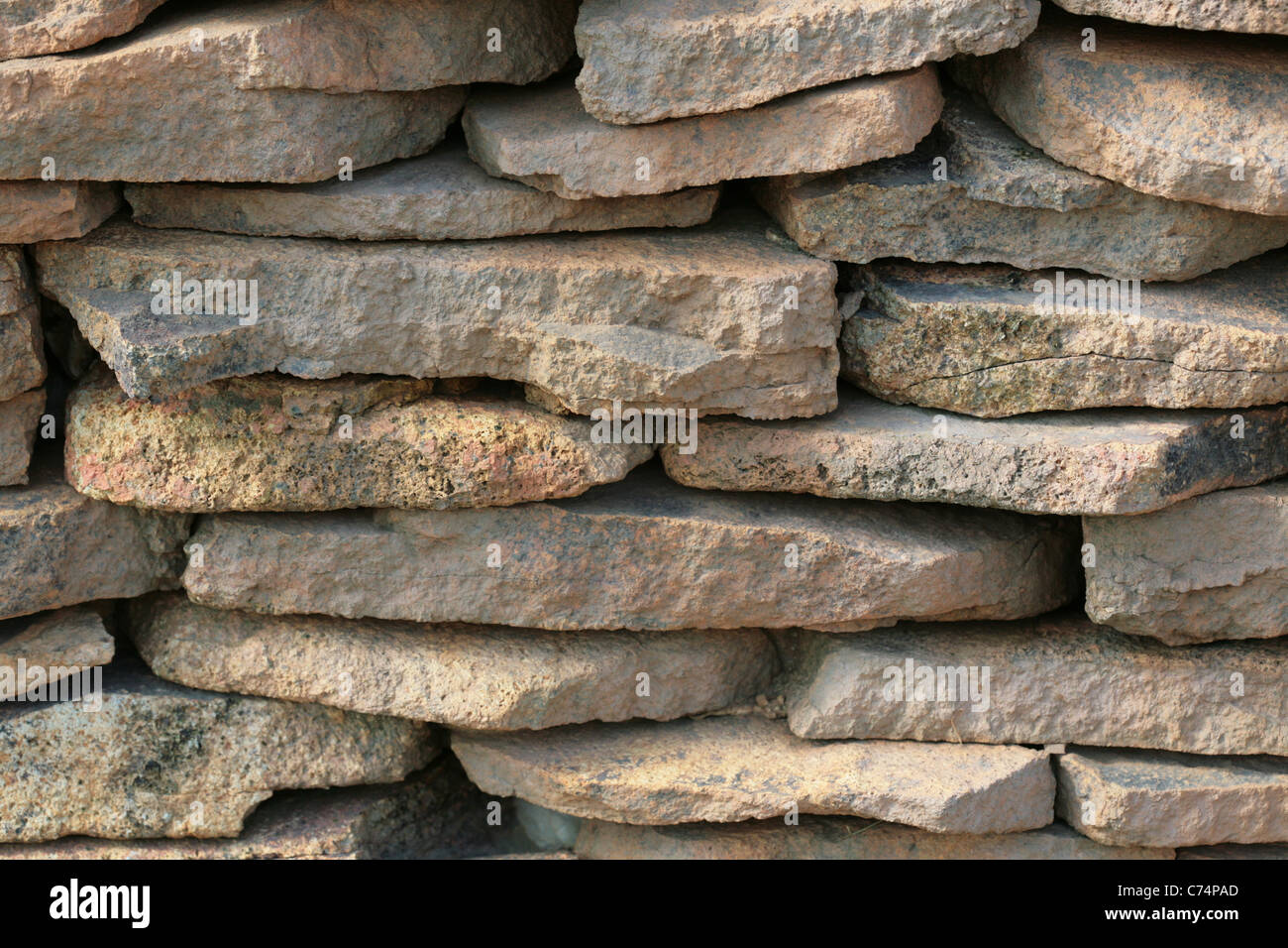Rock blocks in a wall for background use in several designs Stock Photo ...