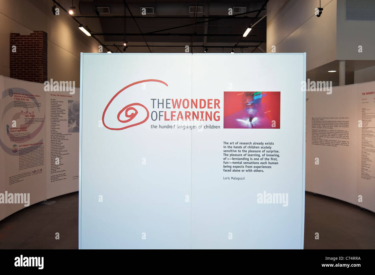 The Wonder of Learning exhibit in a museum Stock Photo - Alamy
