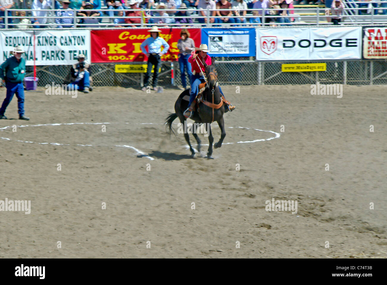 USA, California, Bishop 37th Mule Days, Key Hole Racing, Bobbie Jo ...
