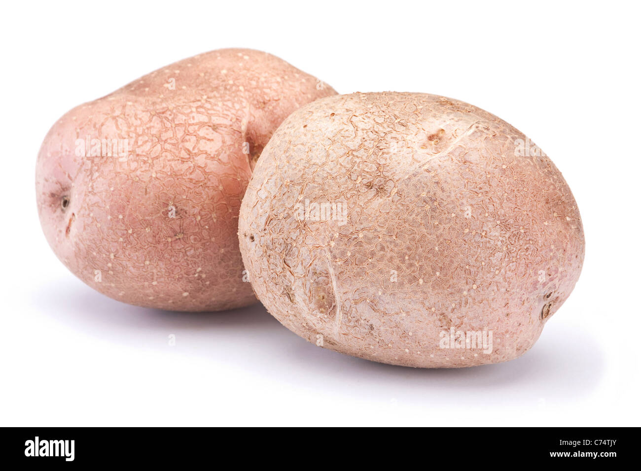 Raw potato vegetable closeup isolated on white Stock Photo - Alamy