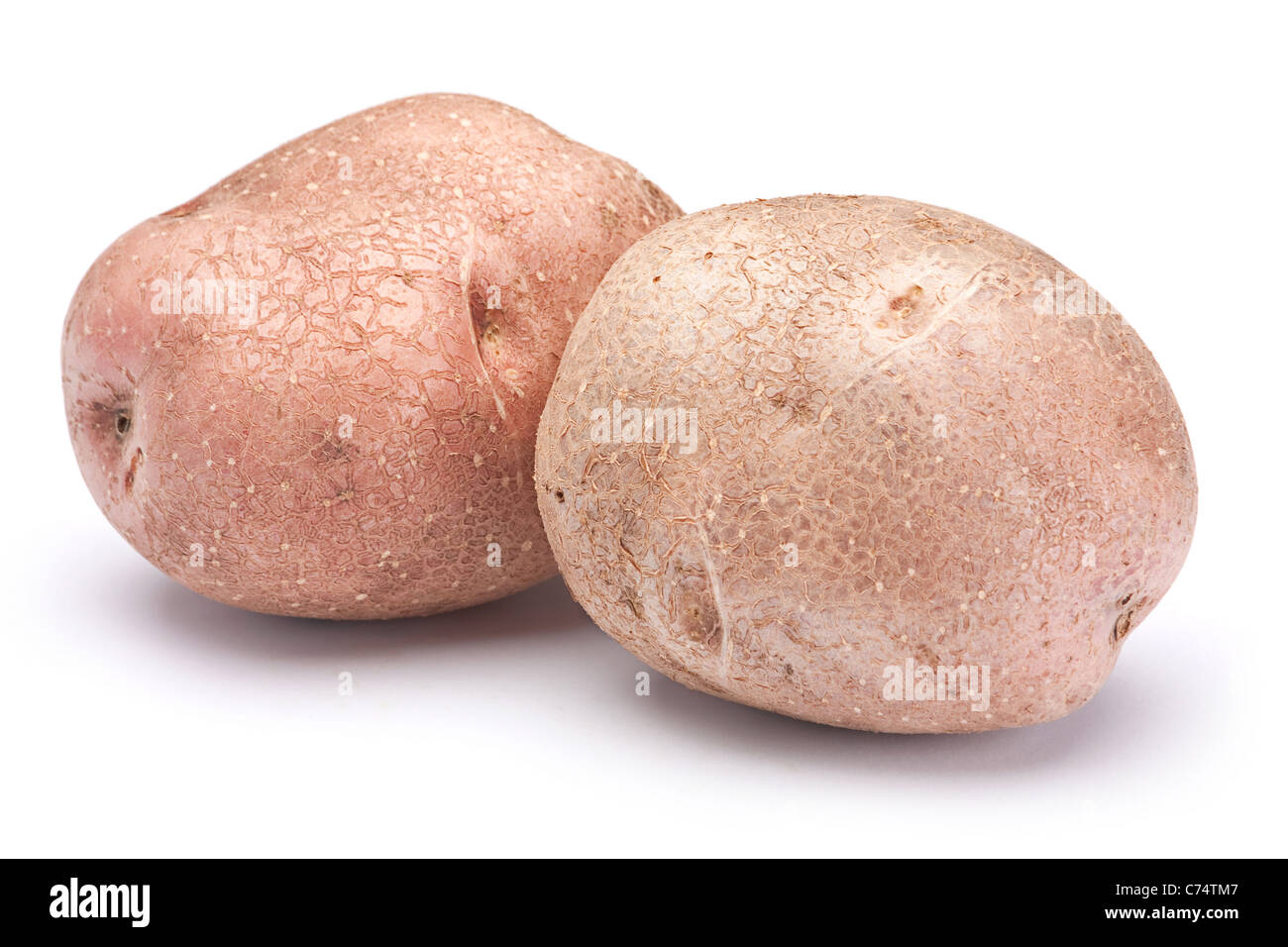 Raw potato vegetable closeup isolated on white Stock Photo - Alamy
