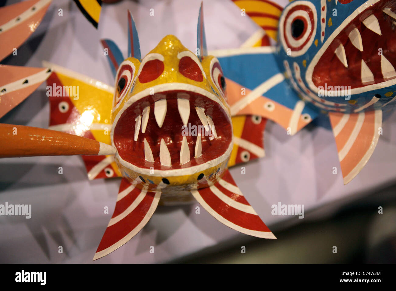 Decorative devil's mask made of paper Stock Photo - Alamy