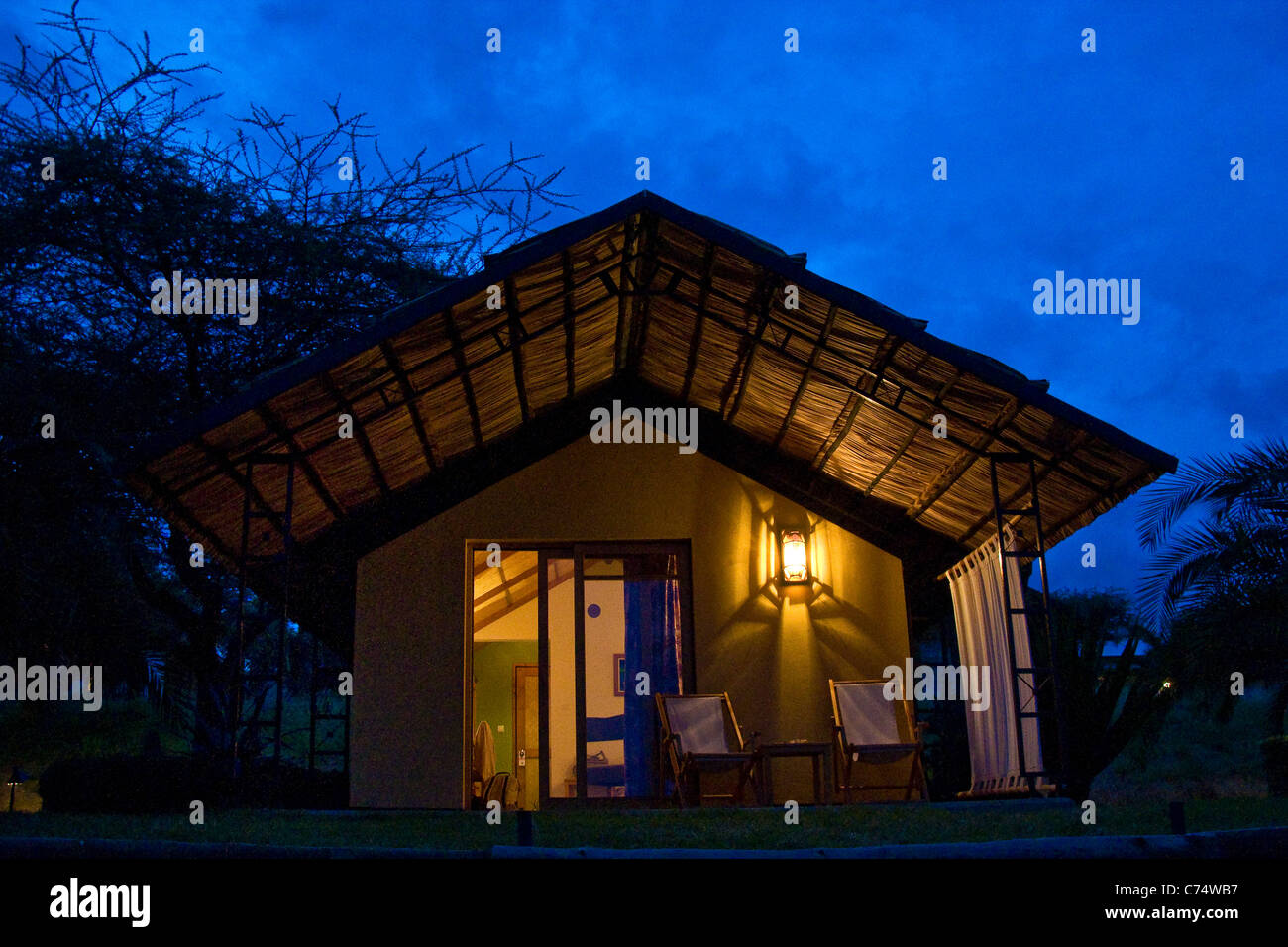Sabana beach hotel, Langano lake, Ethiopia Stock Photo - Alamy