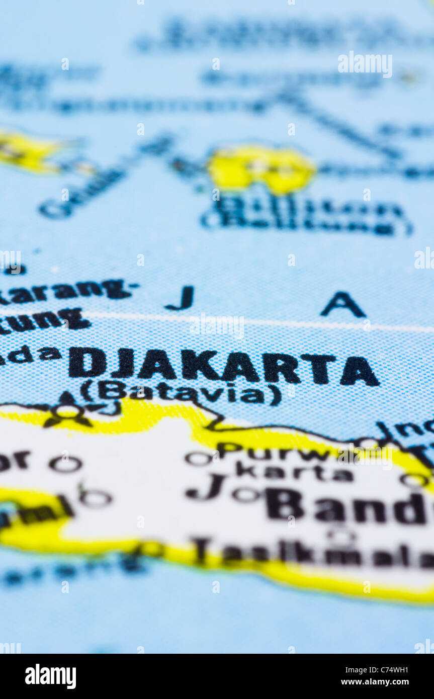 Jakarta map hi-res stock photography and images - Alamy
