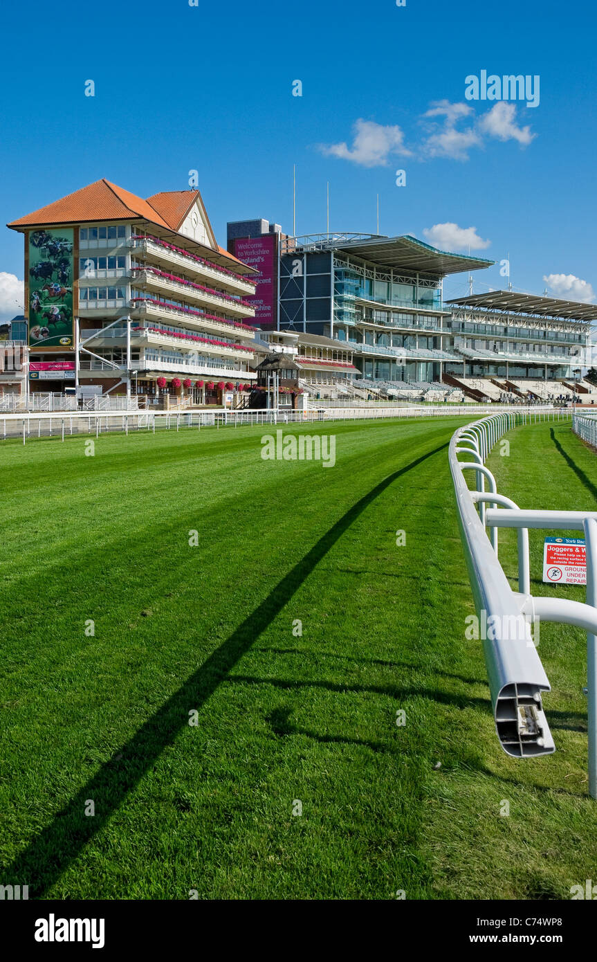 York Racecourse and stand grandstand in summer Knavesmire York North ...