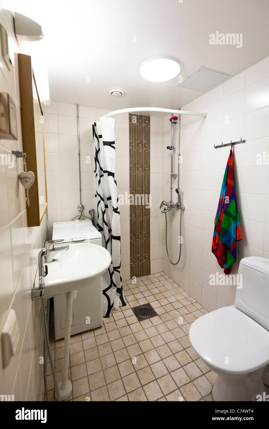 Inside a Finnish bathroom Stock Photo - Alamy