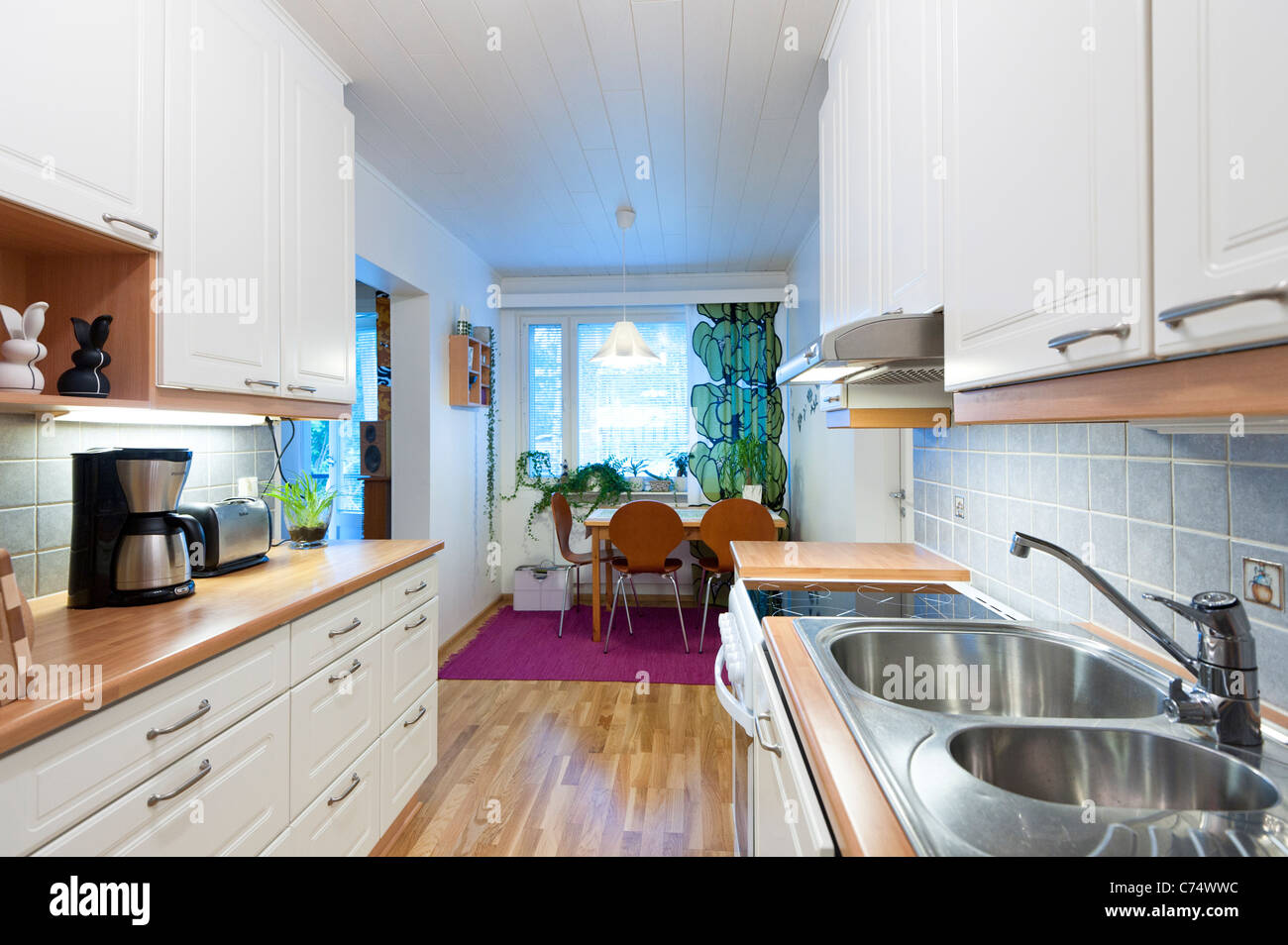 Kitchen in a Finnish apartment Stock Photo - Alamy