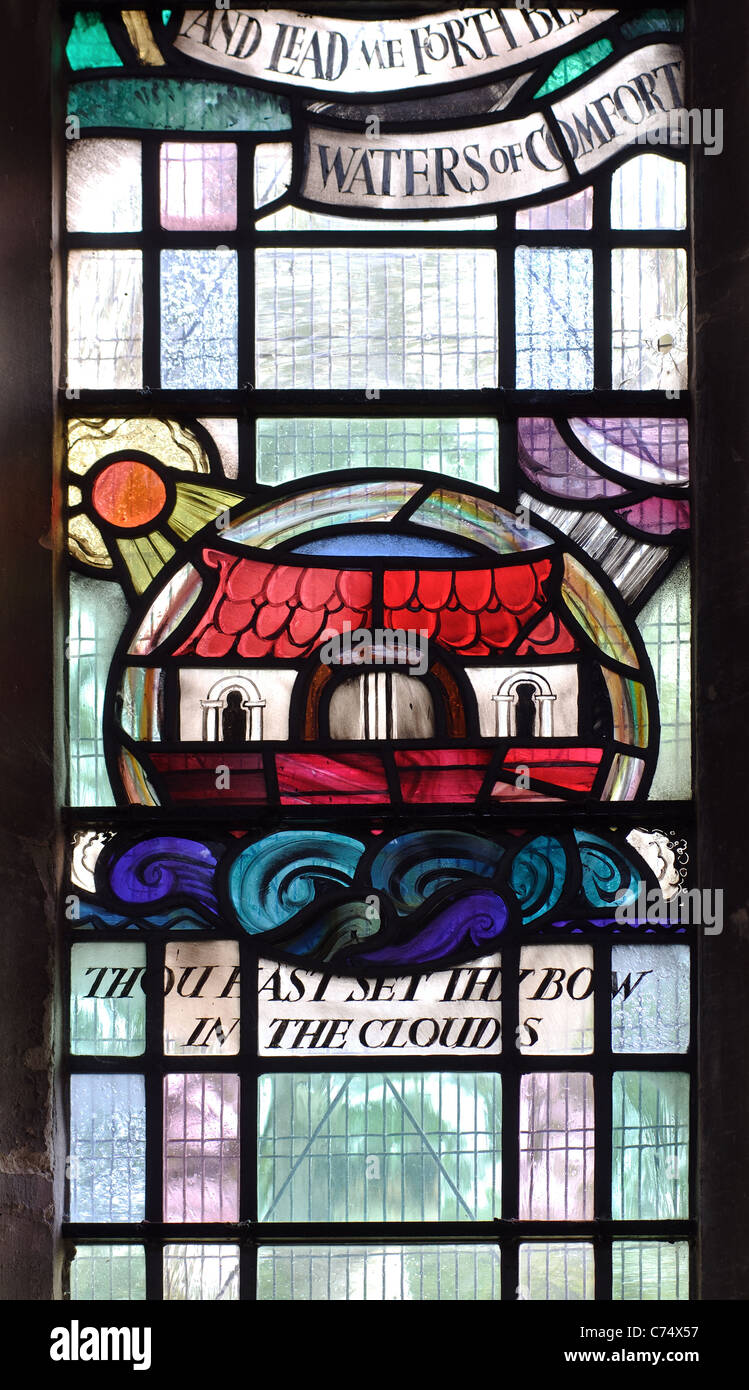 Stained glass in All Saints Church, Sapcote, Leicestershire, England ...