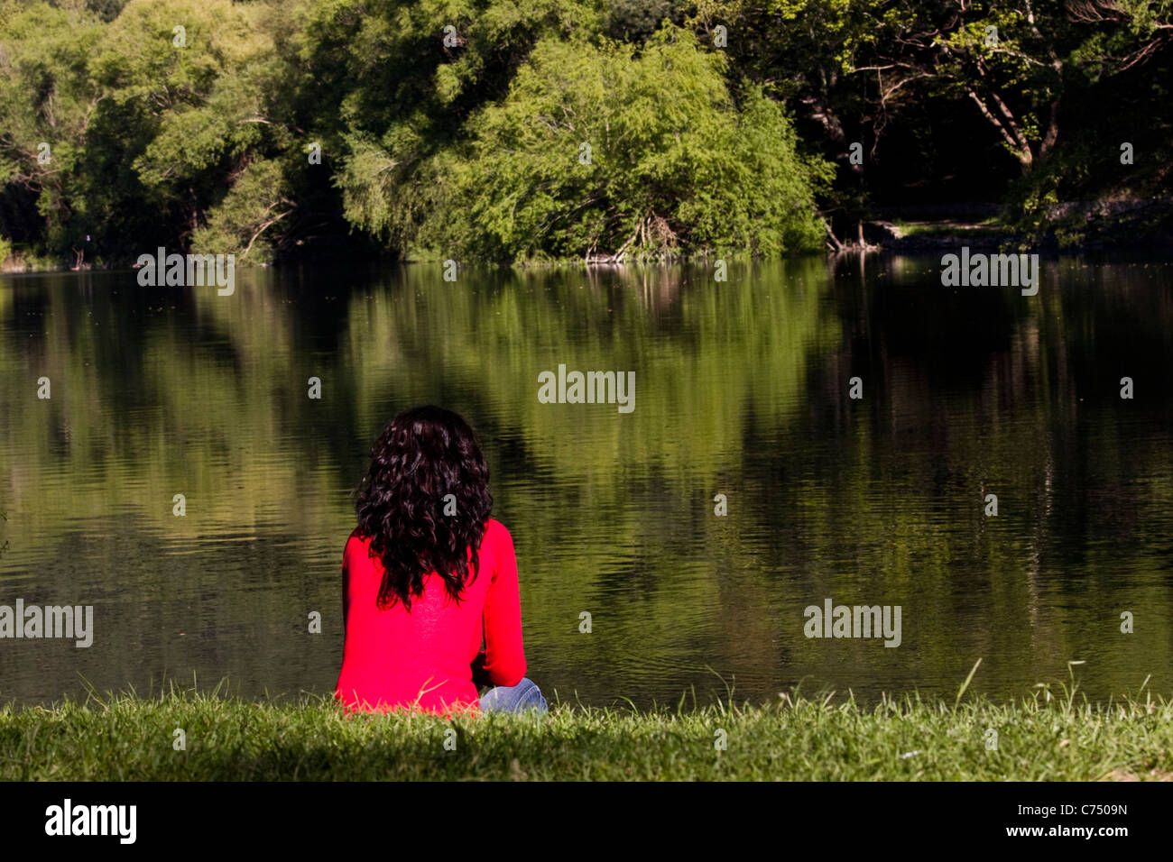 reflection at lake Stock Photo - Alamy