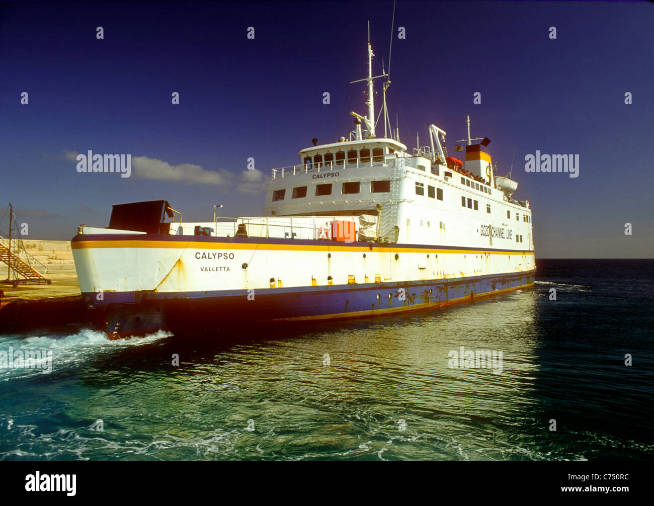 The Gozo to Malta ferry Stock Photo - Alamy