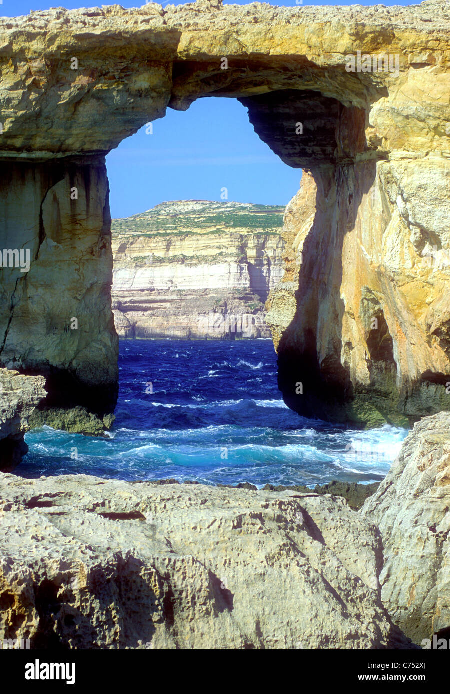 The Azure Window, Gozo, Malta Stock Photo - Alamy