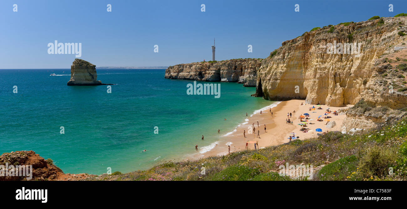 Portugal, the Algarve, Praia dos Caneiros, Ferragudo, with the modern ...