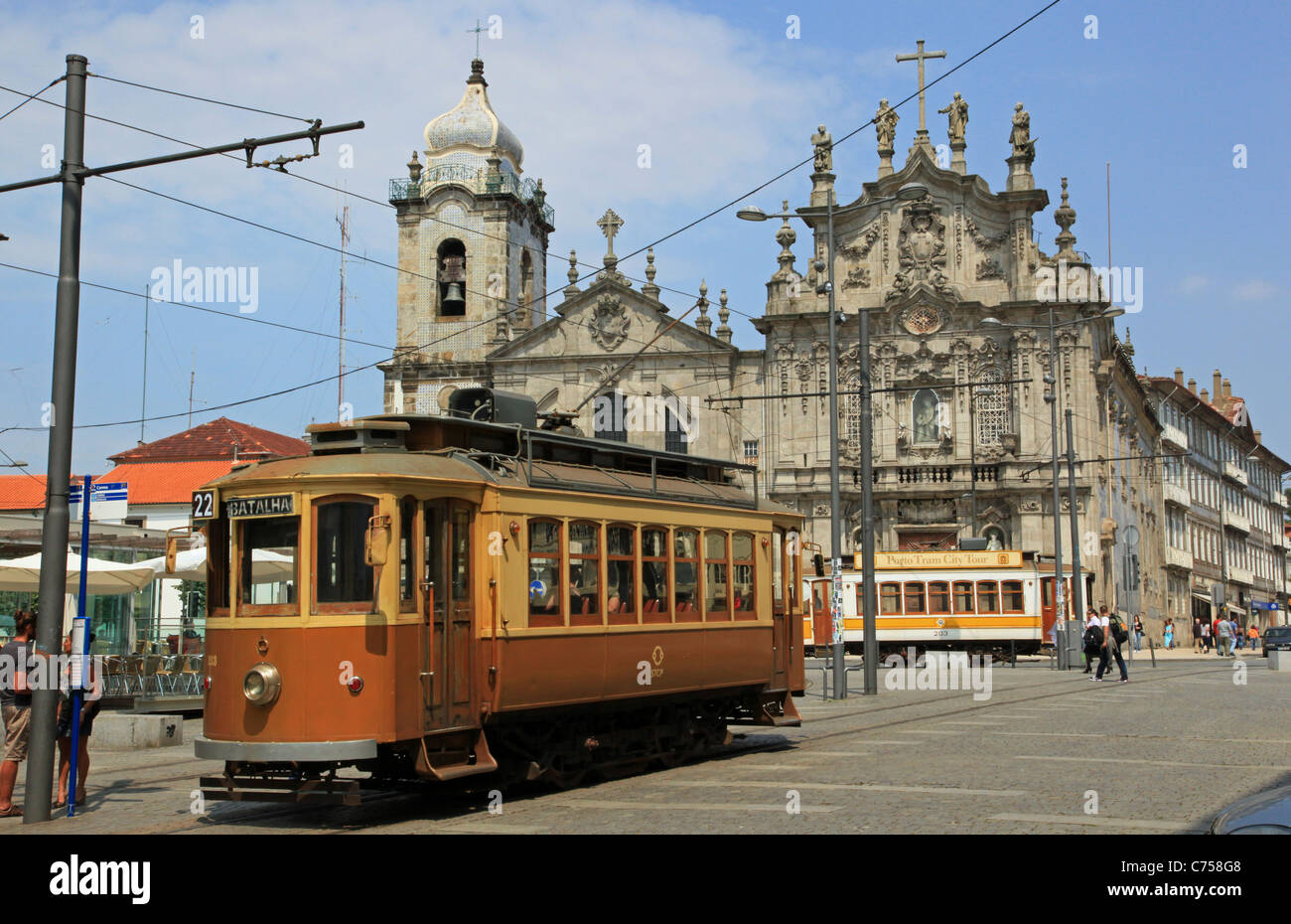 Trams in Porto, Portugal Stock Photo - Alamy
