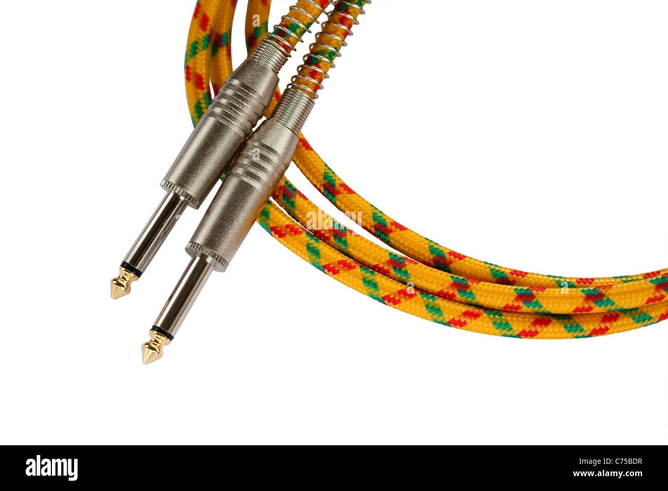Vintage tweed cable on white Stock Photo - Alamy