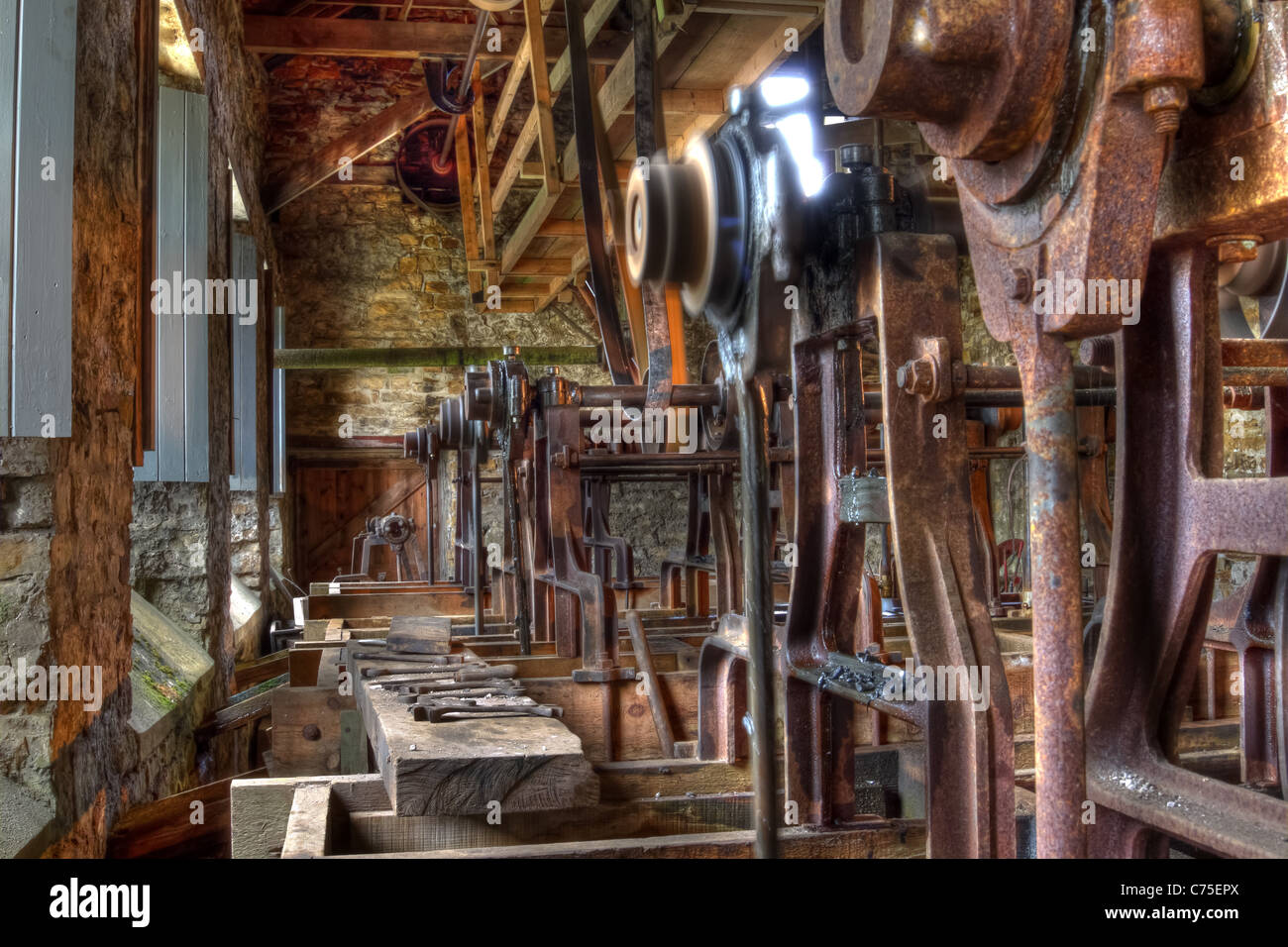 The Jigger Room at Killhope lead mining museum, Weardale Stock Photo ...
