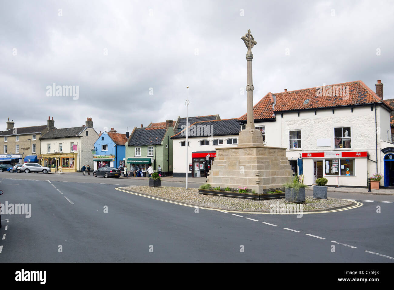 Market Street the main shopping street in Holt Norfolk Stock Photo - Alamy