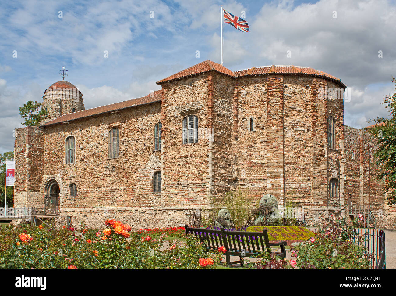 Norman castle in Colchester, England Stock Photo - Alamy